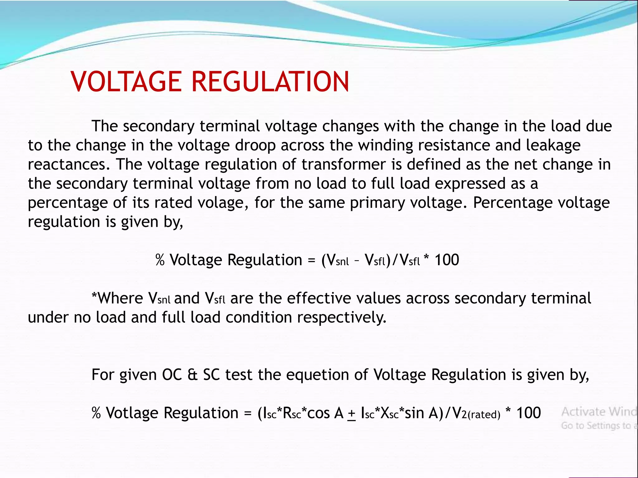 Open circuit and Short circuit Test Presentaion | PPTX