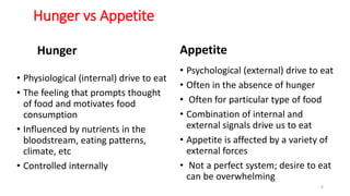 Neural mechanism of food and water intake | PPTX