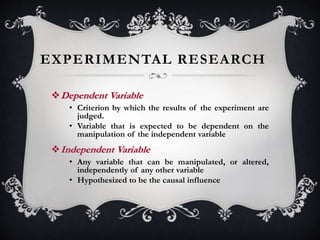 A Presentation on Types of Quantitative Research | PPTX