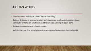SHODAN search Engine | PPTX
