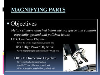 magnification and illumination of microscopes | PPTX