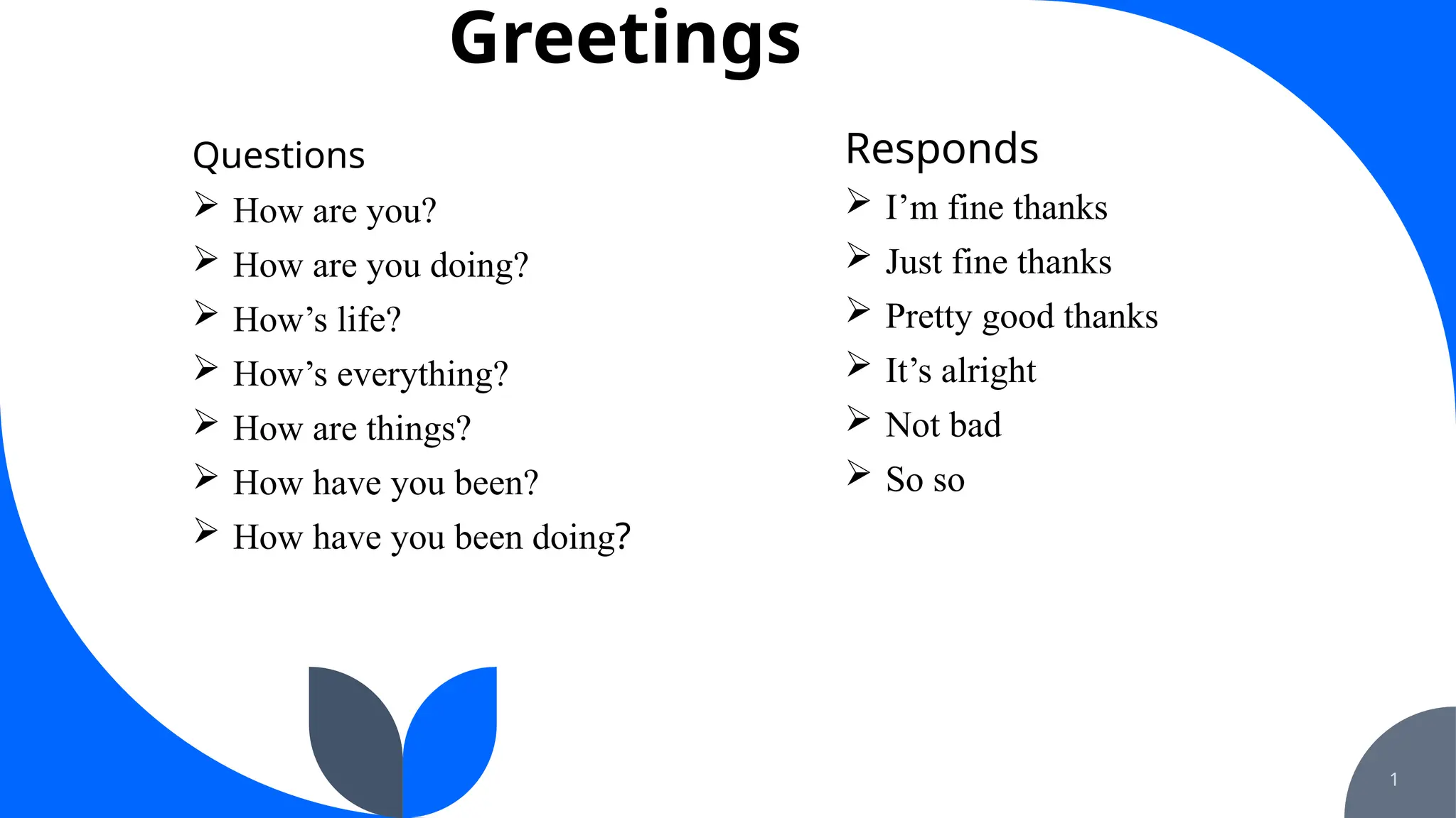 Study English Basic Education Greeting and Reporting | PPT