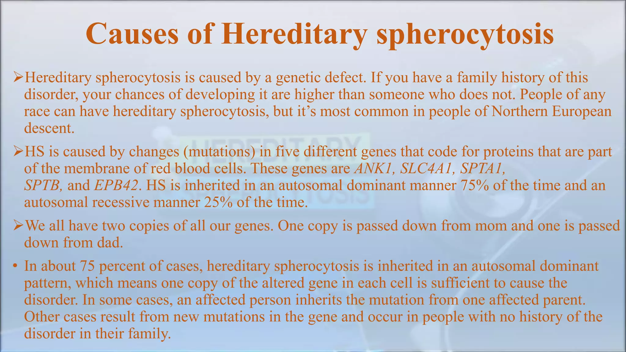 Disorder hereditary spherocytosis | PPTX