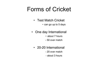 ORIGIN OF CRICKET | PPT