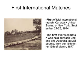 ORIGIN OF CRICKET | PPT