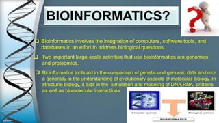 Bioinformatrics and it's application | PPSX