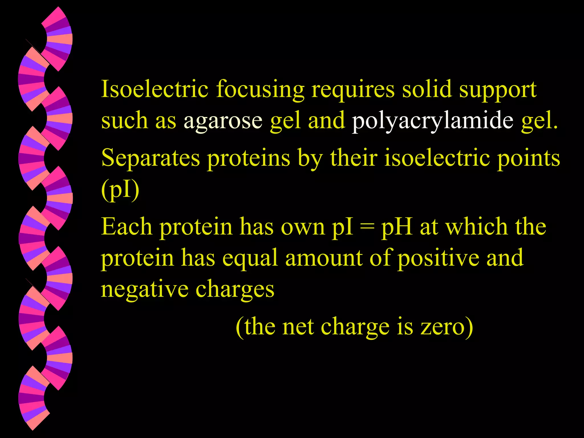 Ppt presentation on Isoelectric focusing by asif iqbal | PPT