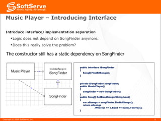 Inversion of Control and Dependency Injection | PPT | Programming Languages | Computing