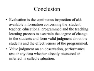 Assessment, measurement and Evaluation .pptx