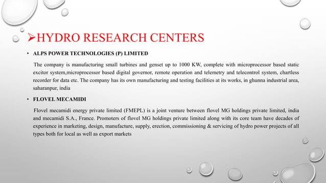 TYPES OF HYDRO POWER PLANTS | PPTX