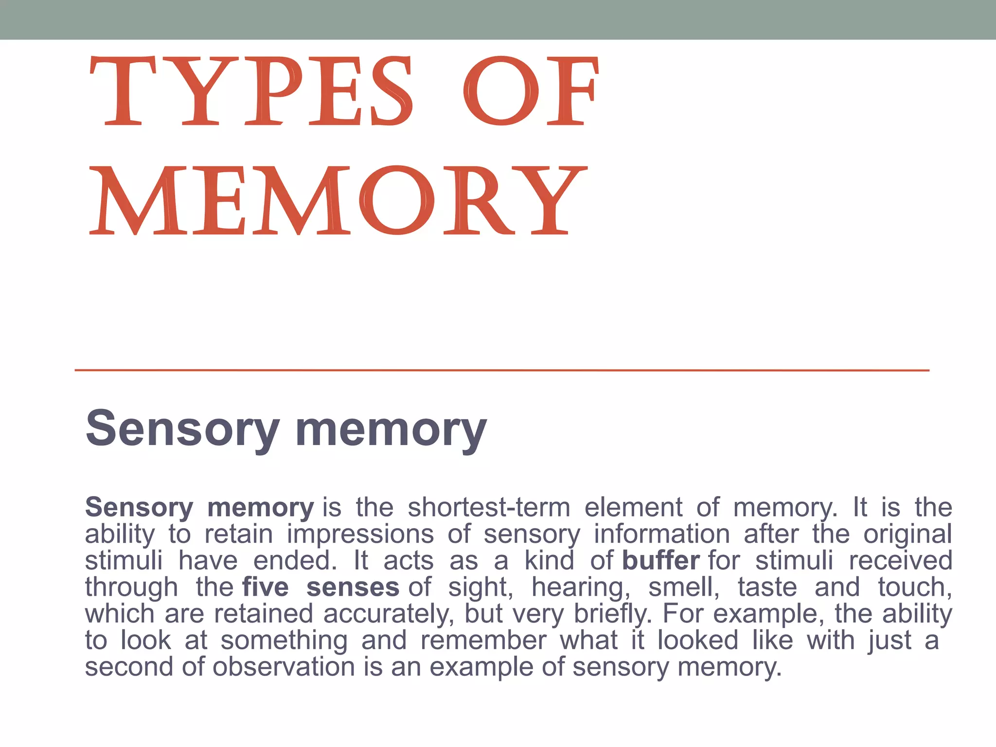 types of memory | PPT