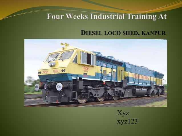 Presentaion on Diesel Loco WDG4 | PPTX