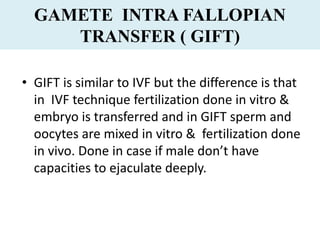 INFERTILITY & IT'S MANAGEMENT | PPTX