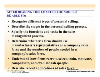 PERSONAL SELLING AND SALES MANAGEMENT | PDF