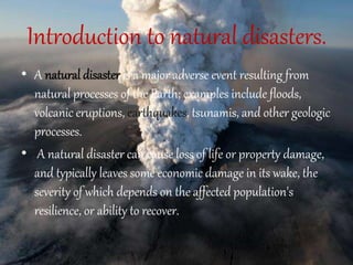Presentaion on natural hazards | PPTX