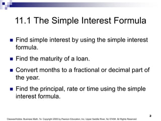 Presentaion Simple Interest.ppt | Stocks and Bonds | Personal Investing