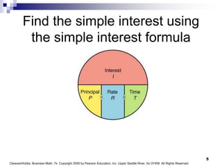 Presentaion Simple Interest.ppt | Stocks and Bonds | Personal Investing