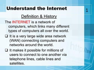 Presentaion web and internet by (falak usman) | PPT