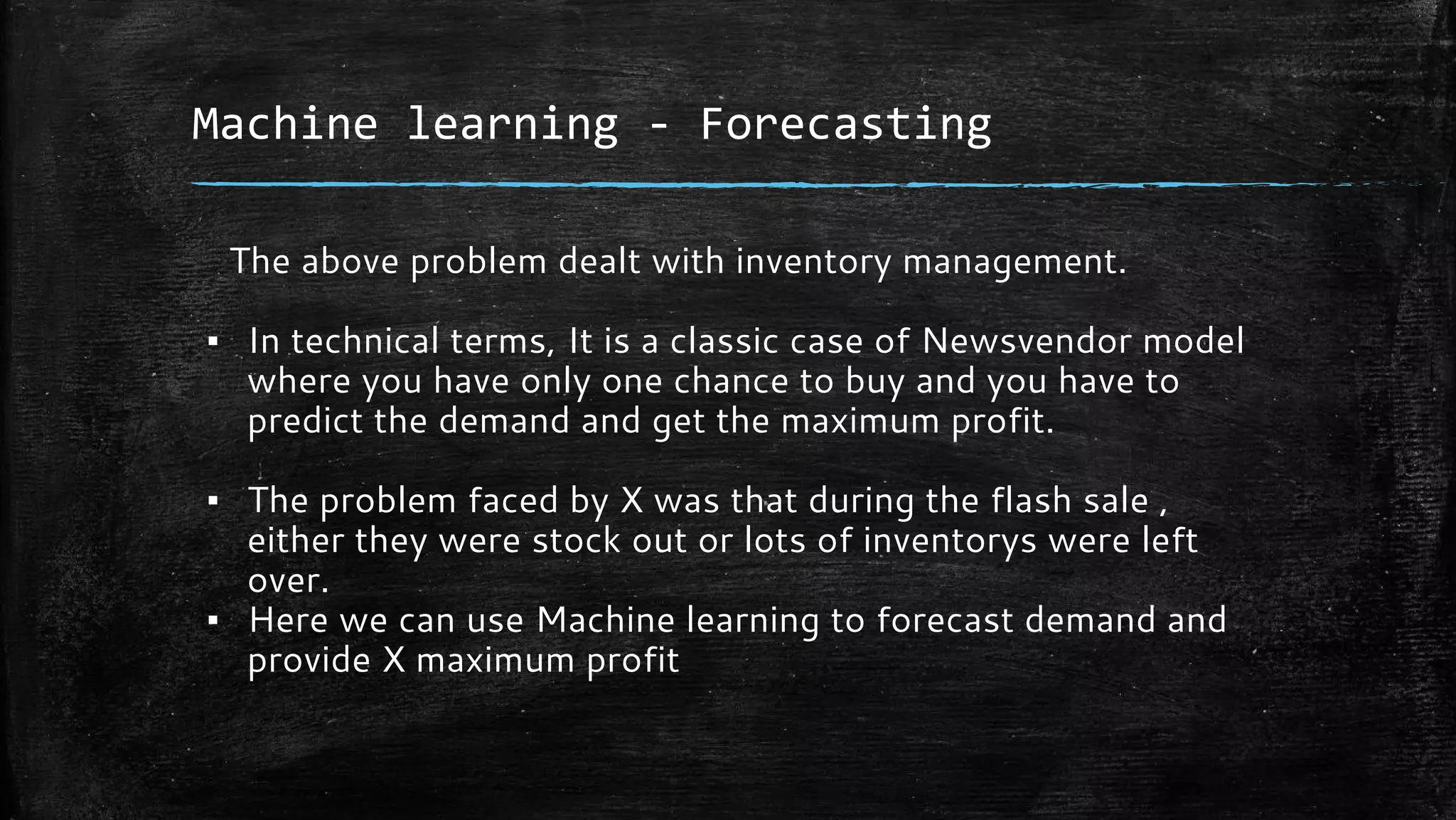 Machine learning ~ Forecasting | PDF