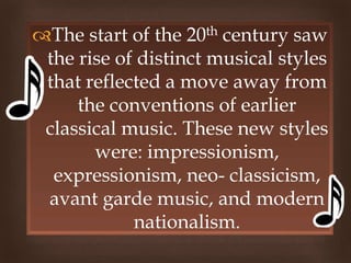 Music of 20th Century | PPTX