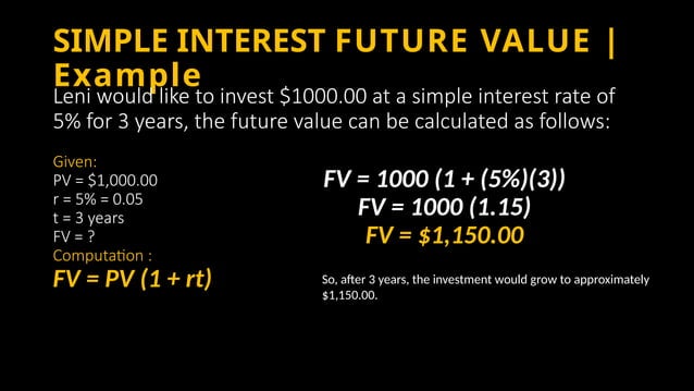 PRESENT AND FUTURE VALUE. (SIMPLE & COMPOUND INTEREST)pptx.pptx