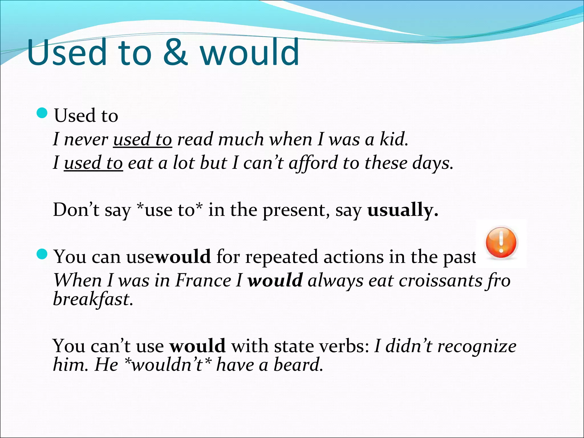 Present and past habits | PPT