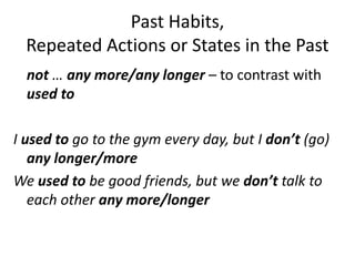 Present and past habits | PPTX