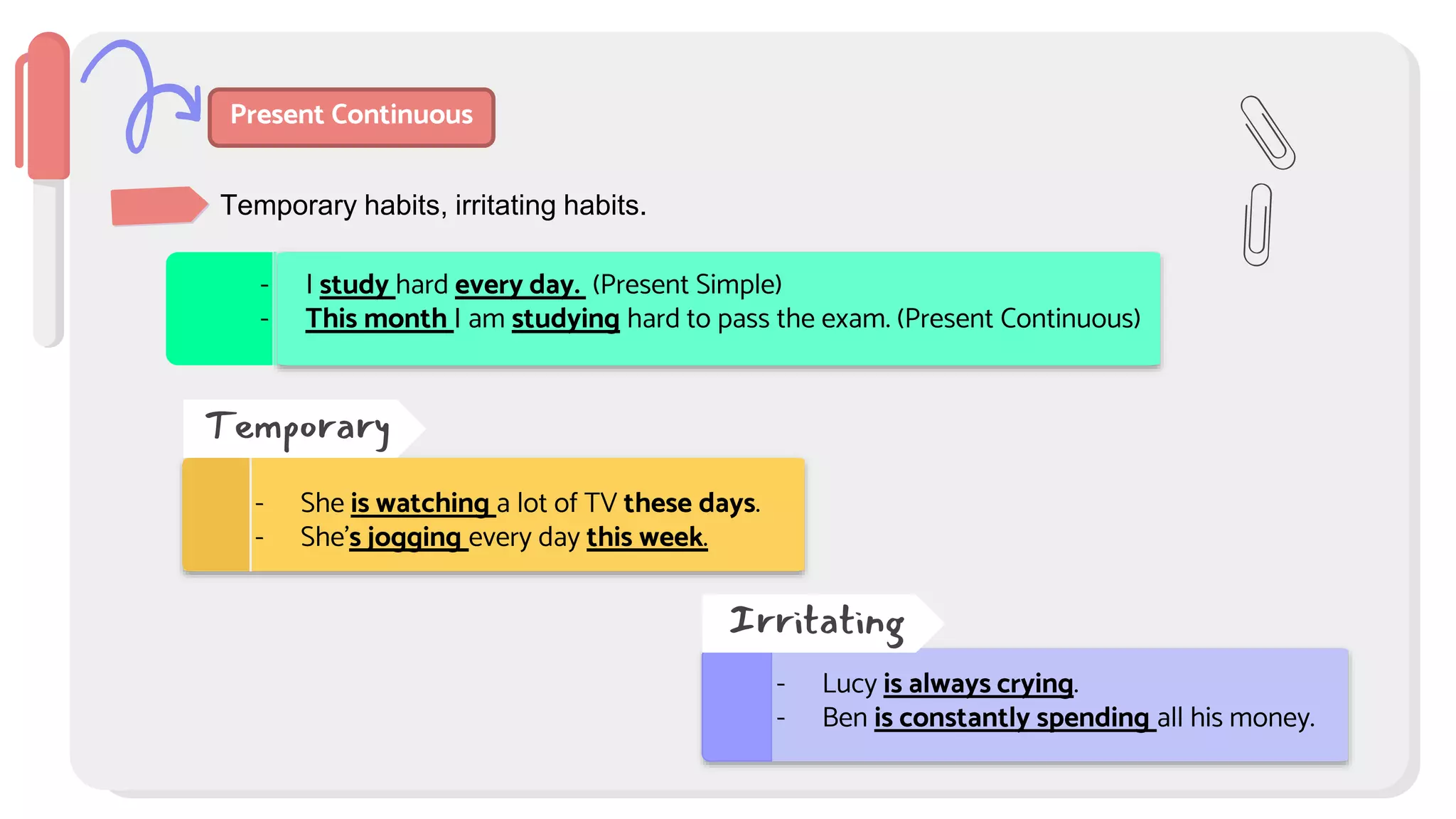 Present and past habits | PPTX