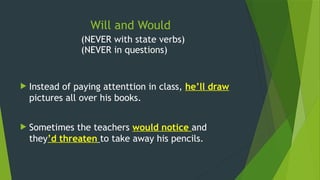 PRESENT AND PAST HABITS - used to and would | PPTX