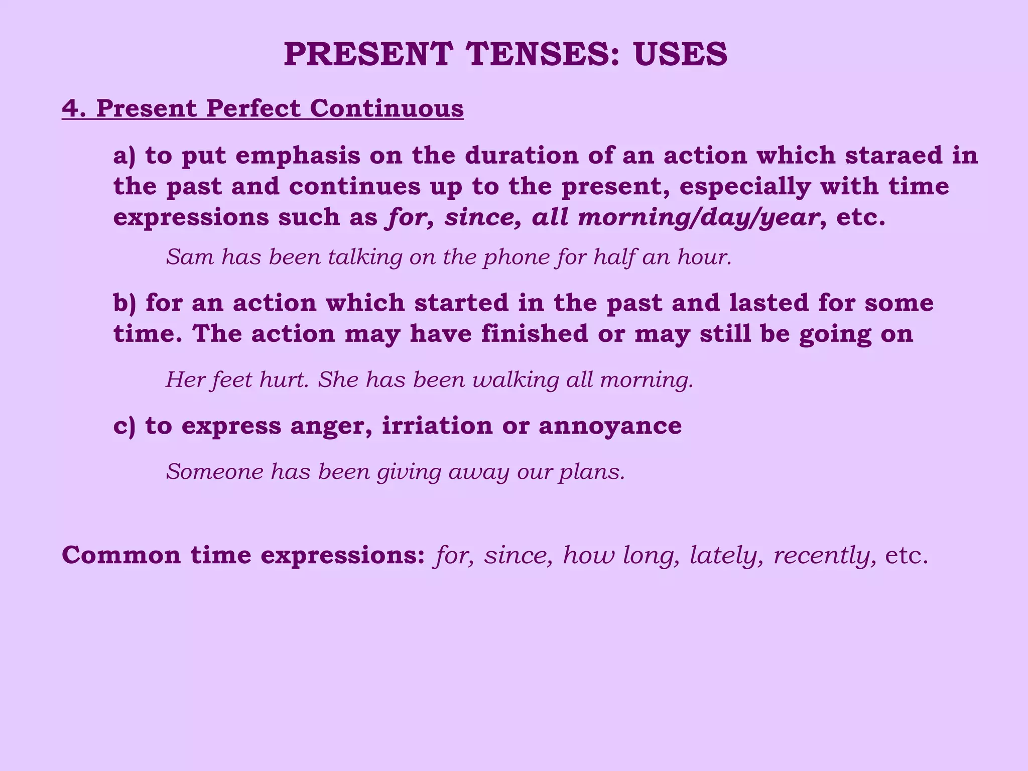 Present and past tenses | PPT