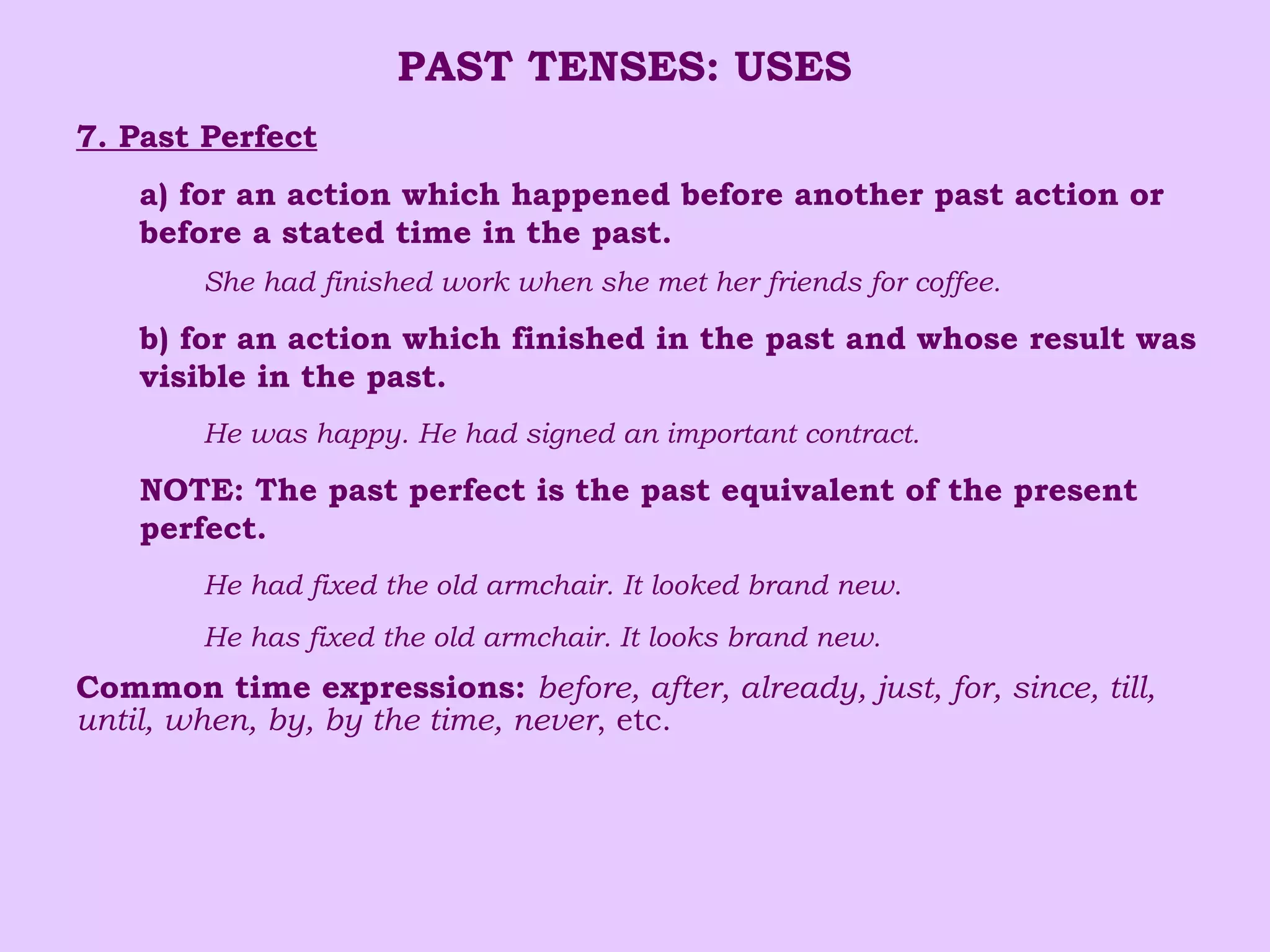 Present and past tenses | PPT