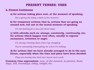Present and past tenses | PPT