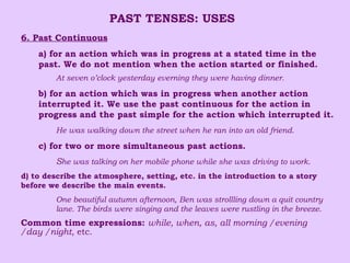 Present and past tenses | PPT