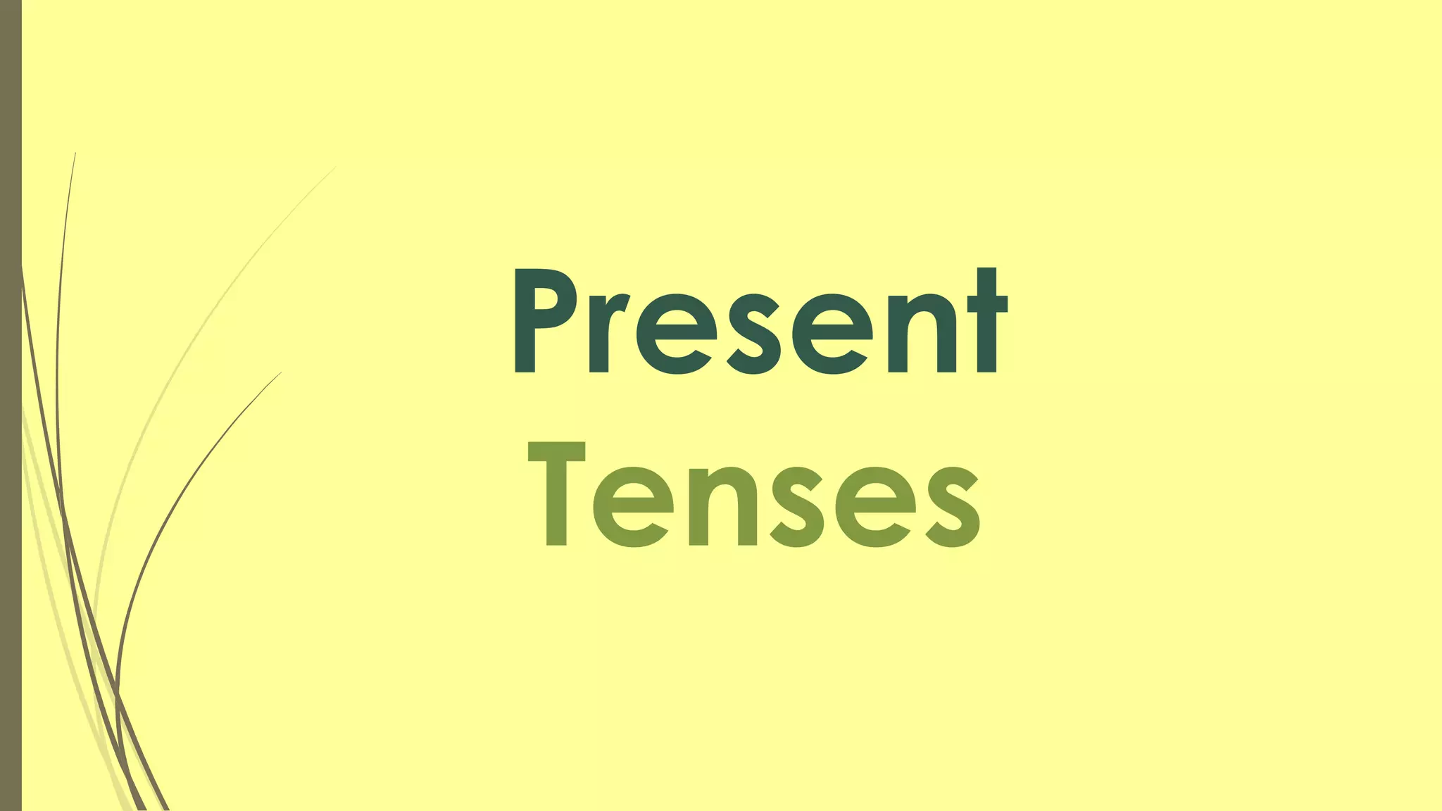 Present and past tenses | PPTX