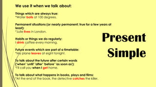 Present and past tenses | PPTX