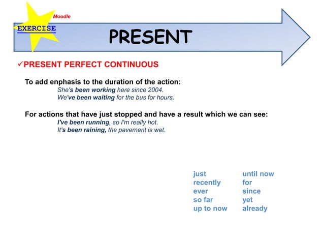 English present and past tenses revision