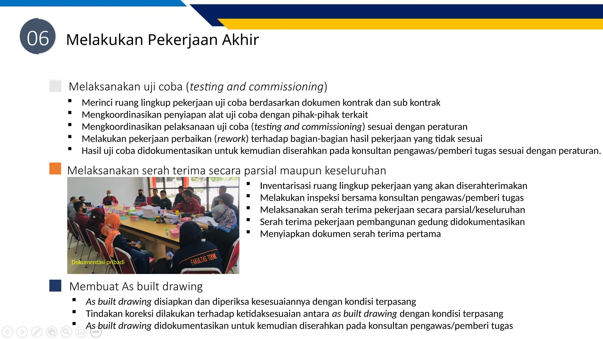 Presentansi-Manajer-Lapangan-Pelaksanaan-Pekerjaan-Gedung-Jenjang-6 ...