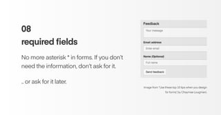 Form Design: Best practices | PPT