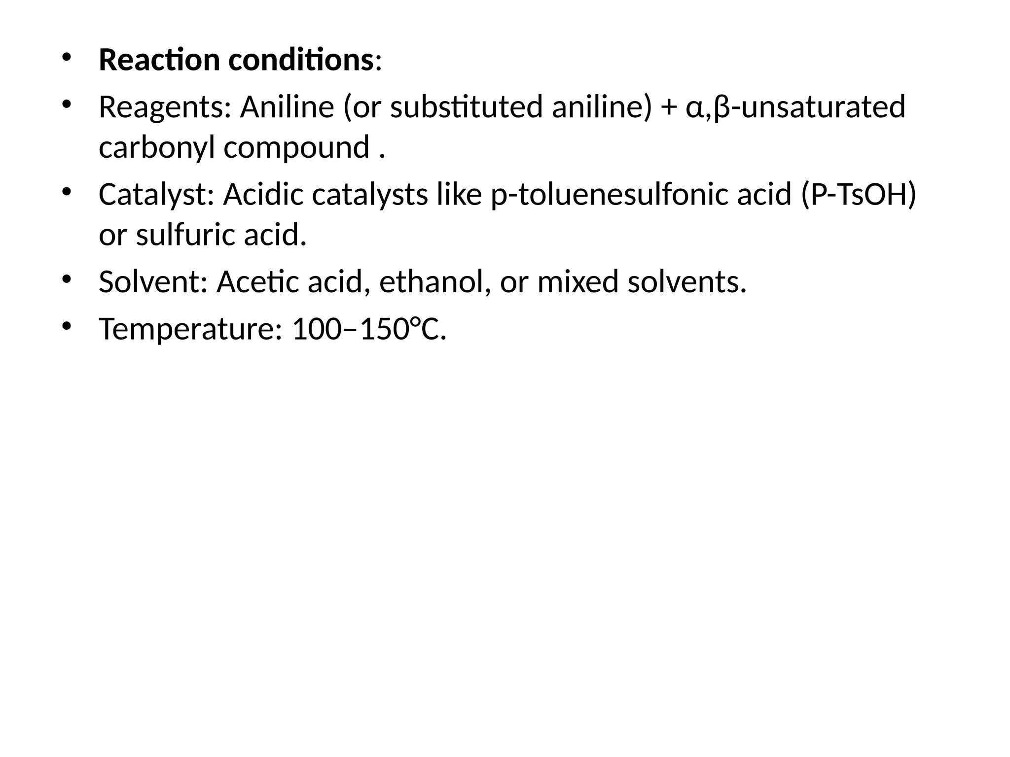 Advance organic chemistry 1 ; Doebner Miller reaction | PPTX
