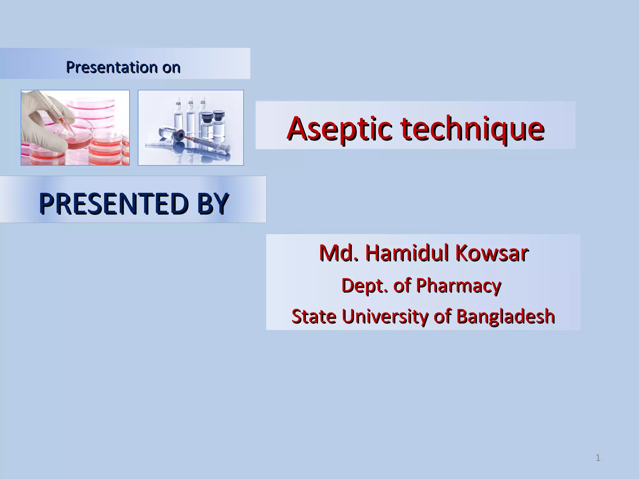 AsepticTechnique | PPT