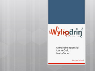 Wyliodrin at the ProInfo Summer School | PPT