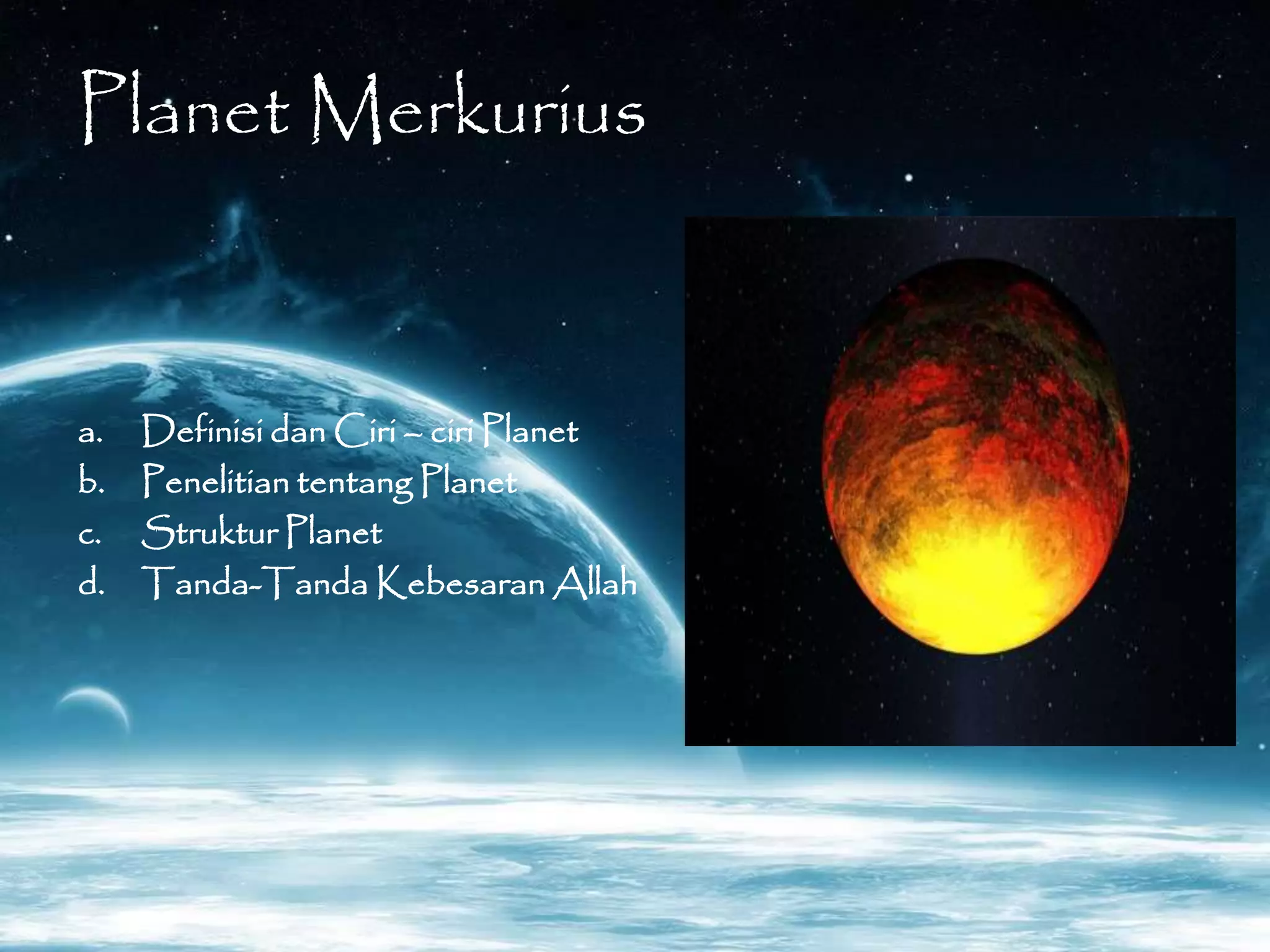 Power Point Astronomi " Planet-Planet dalam Tata Surya" | PPTX