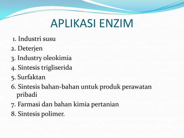 Presentase enzim lipase | PPTX