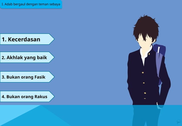 Materi Adab pergaulan dalam Islam kelas x | PPTX