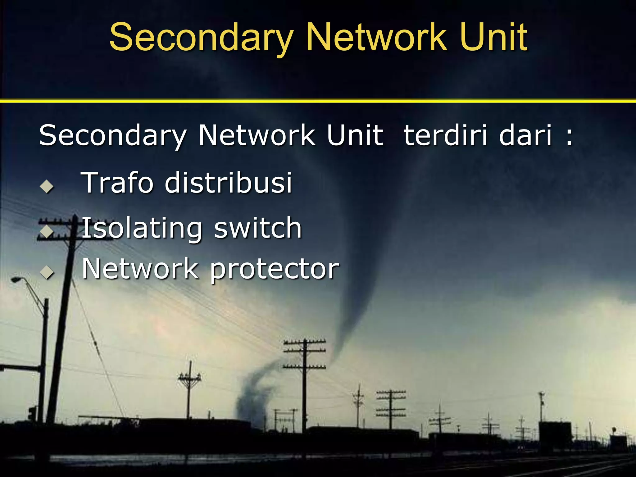 JARINGAN SISTEM DISTRIBUSI PADA SISTEM TENAGA LISTRIK | PPTX