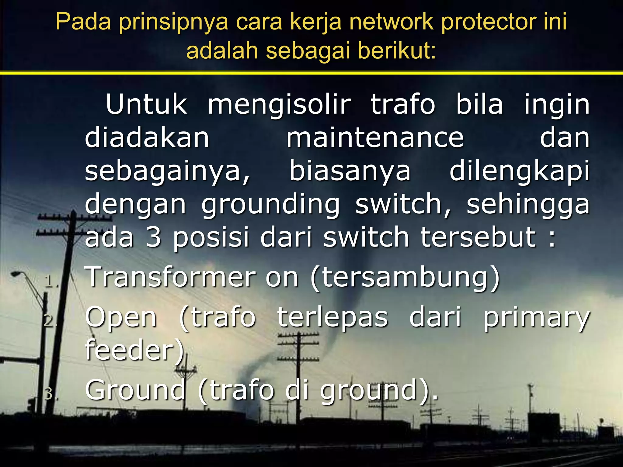JARINGAN SISTEM DISTRIBUSI PADA SISTEM TENAGA LISTRIK | PPTX