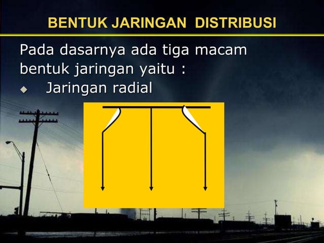 JARINGAN SISTEM DISTRIBUSI PADA SISTEM TENAGA LISTRIK | PPTX