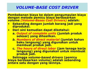 Presentase konsep manajemen biaya chapter 3 (revisi) | PPT