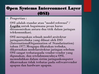 Komunikasi Dengan OSI Layer | PPTX