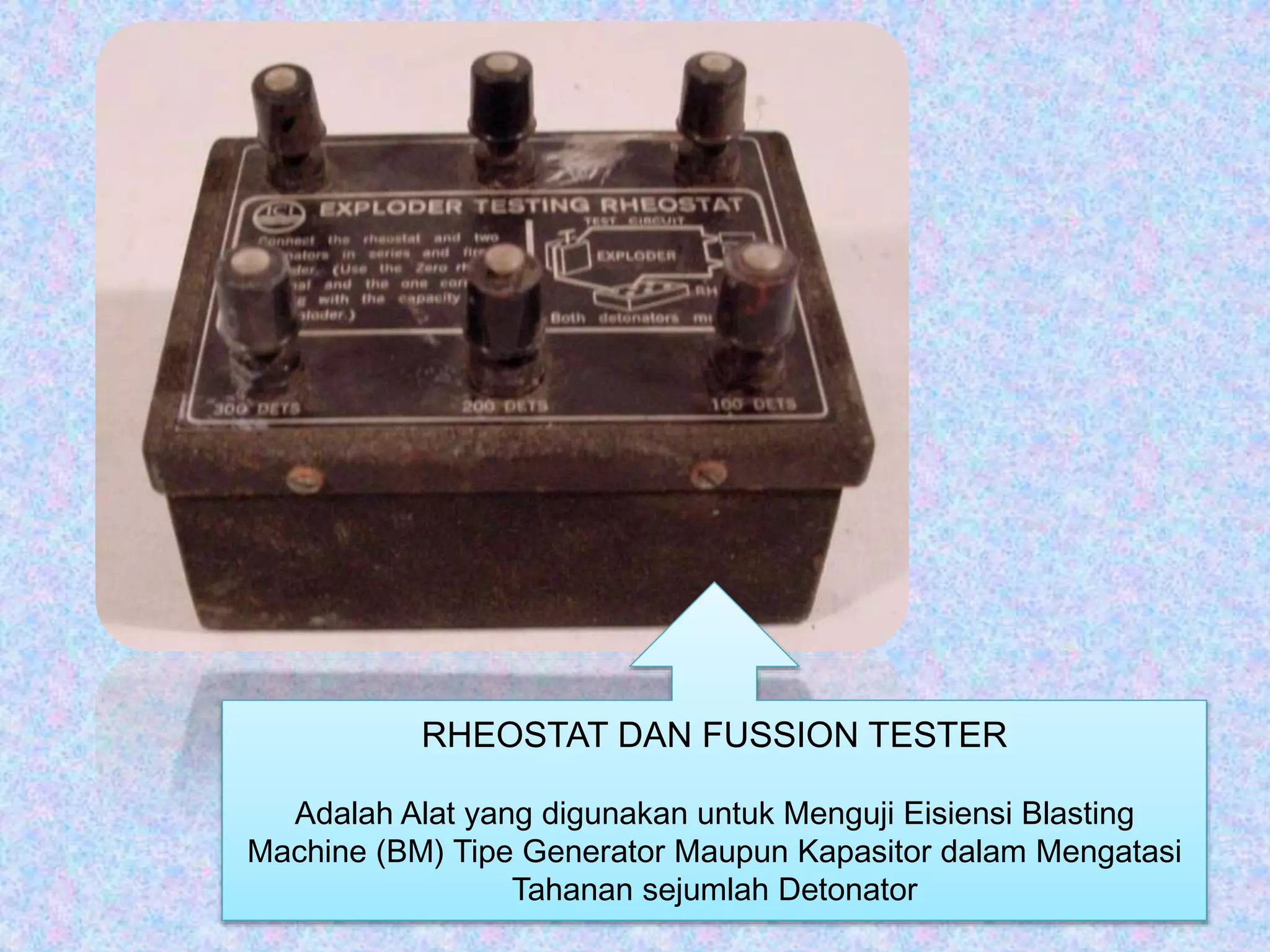 Primer, booster dan alat pemicu peledakan. OBEL MINE'13 UNIPA | PPTX